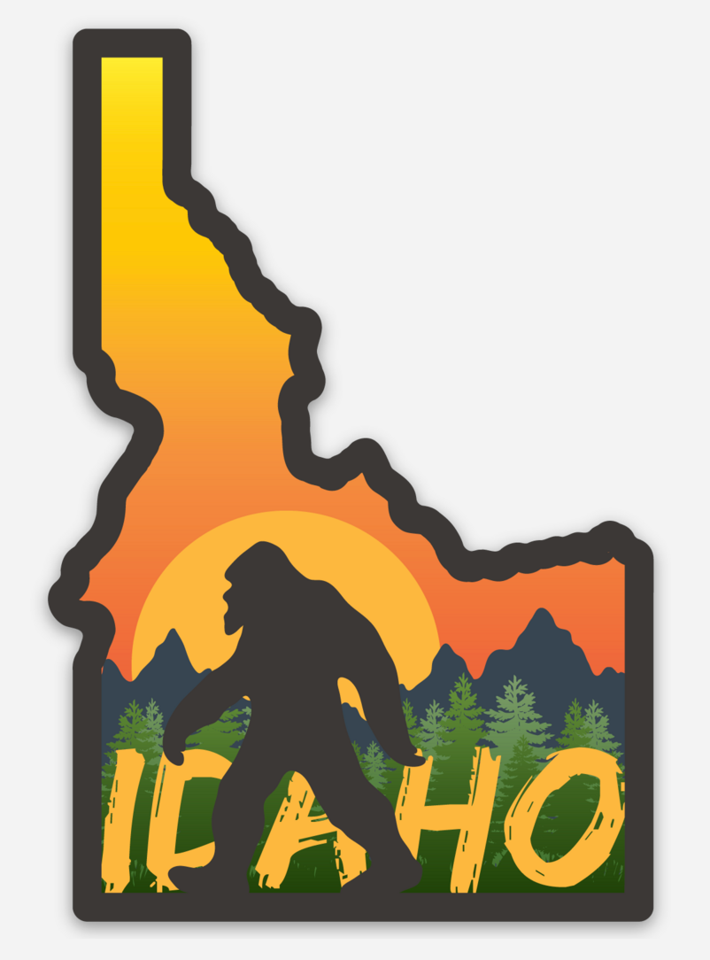 Idaho Sasquatch Wilderness - Small Sticker (10-Pack) – Ruby Bloom Floral + Gifts