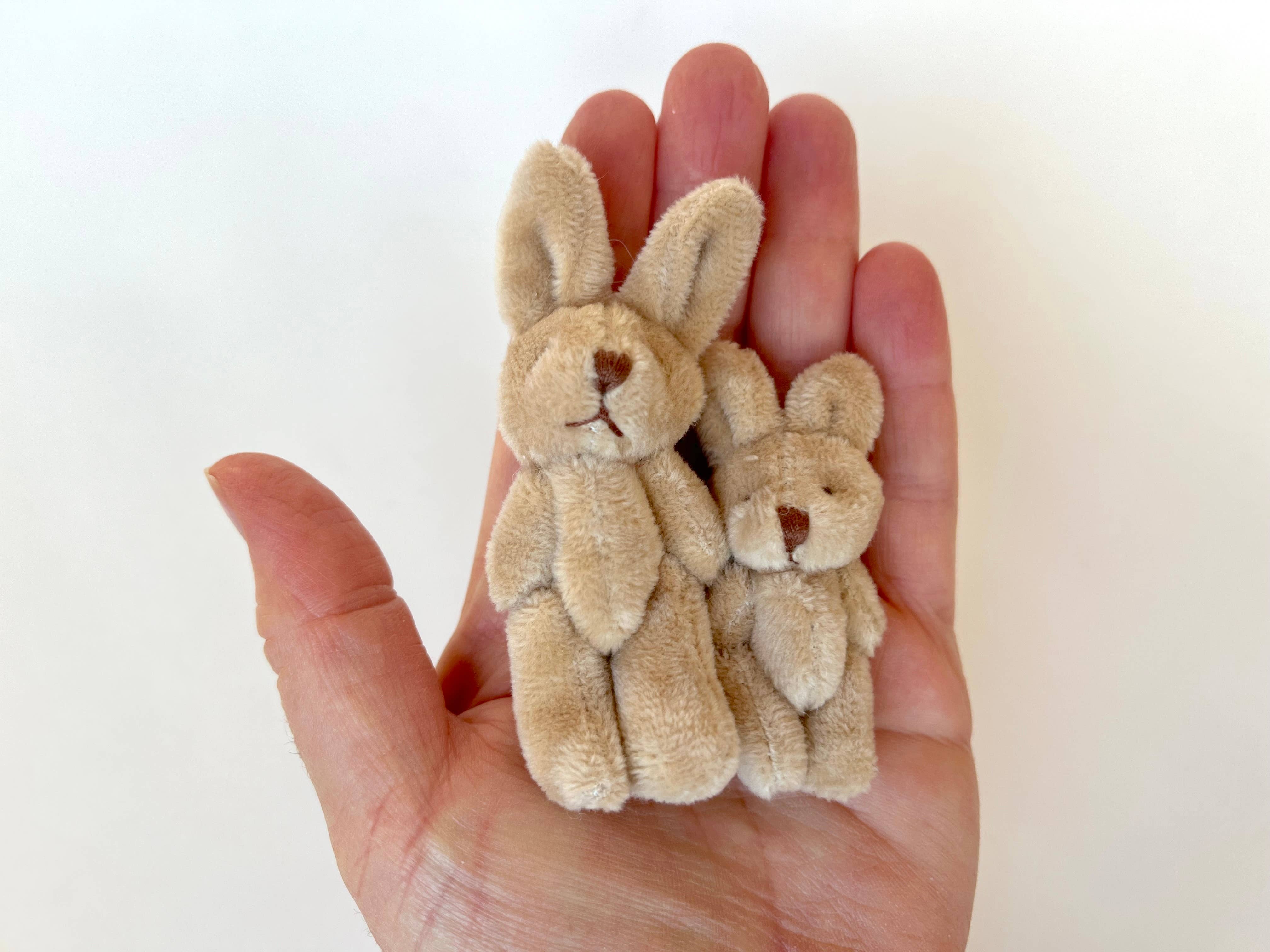 Small Stuffed Animal Plush Bunny Rabbit (two brown) – Ruby Bloom Floral ...