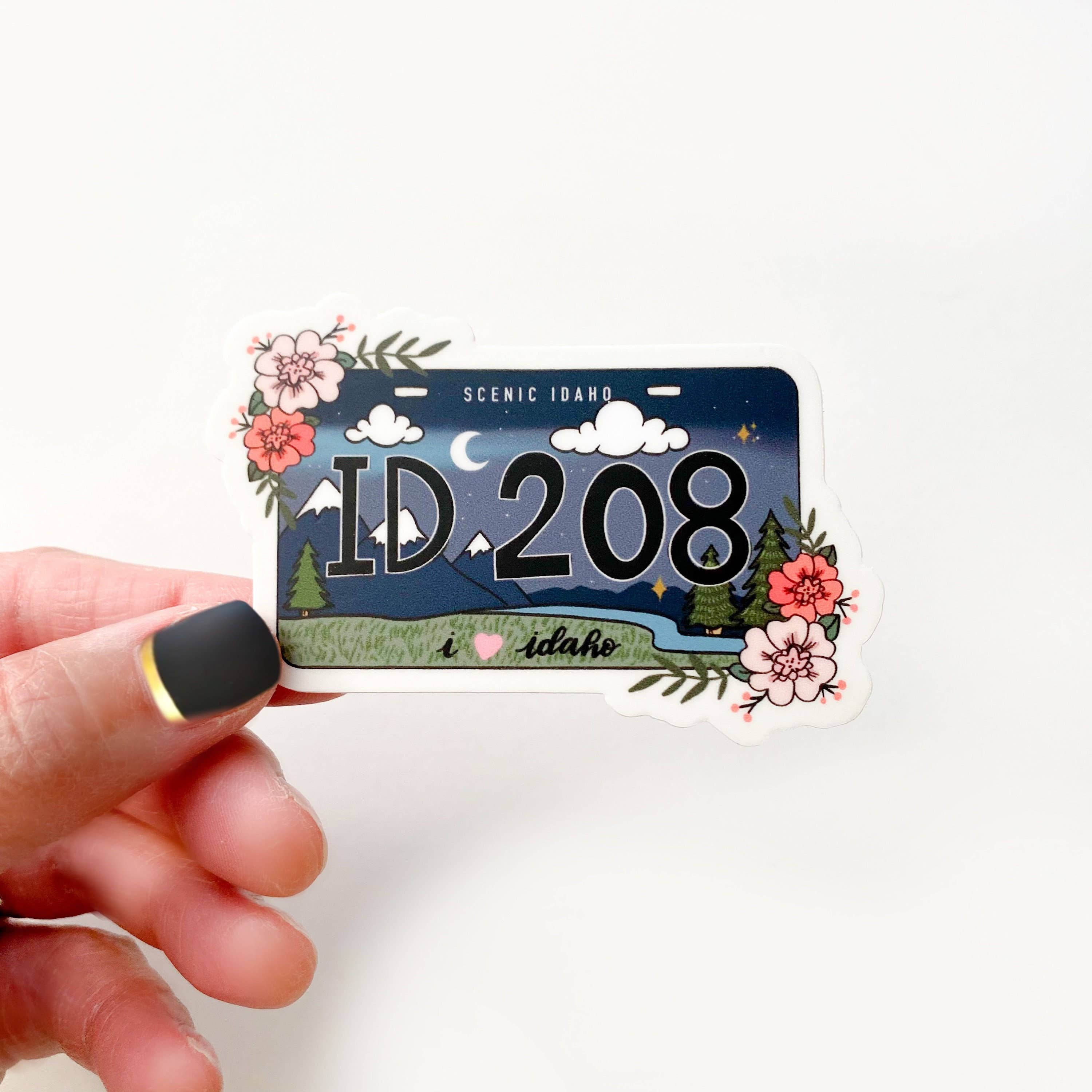 Idaho License Plate Sticker – Ruby Bloom Floral + Gifts