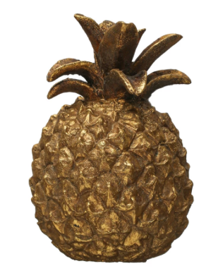 Pineapple, Antique Gold Finish – Ruby Bloom Floral + Gifts